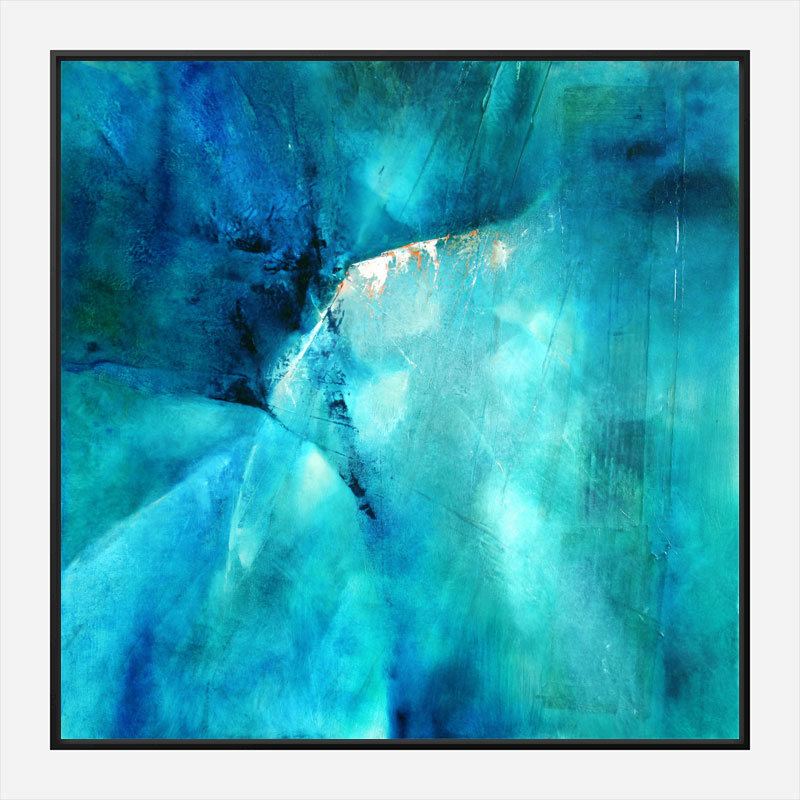 Turquoise abstract wall art store